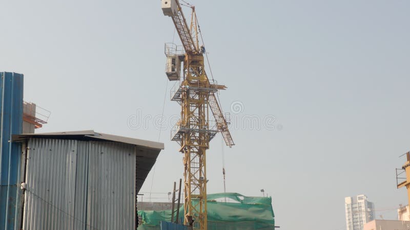 Metro Train Under Construction at Thakurdwar Mumbai Stock Footage ...