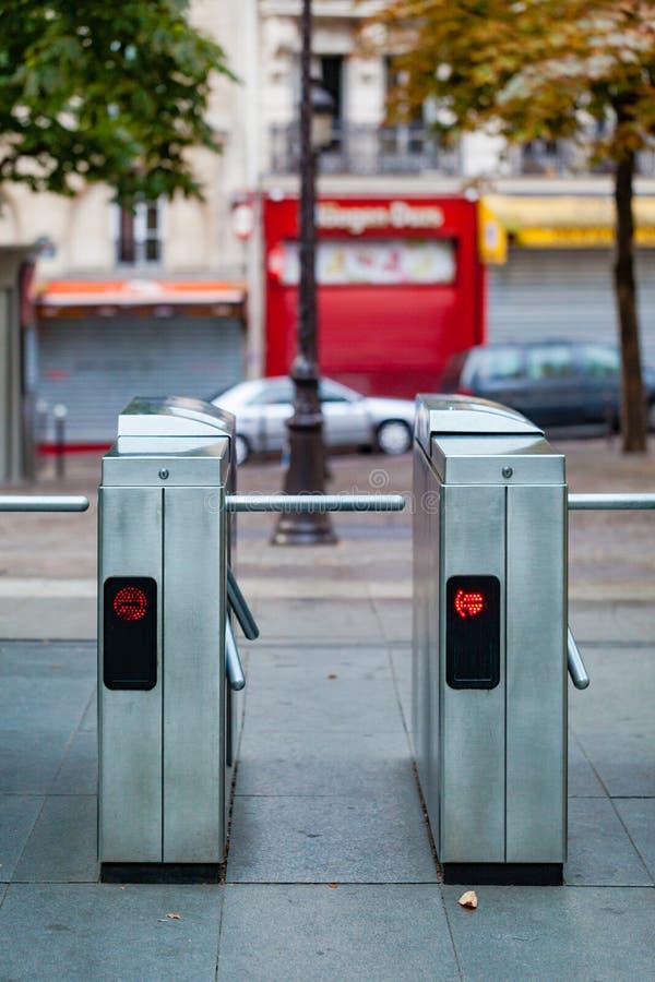 Metro turnstyle stock image. Image of funiculaire, subway - 77076789