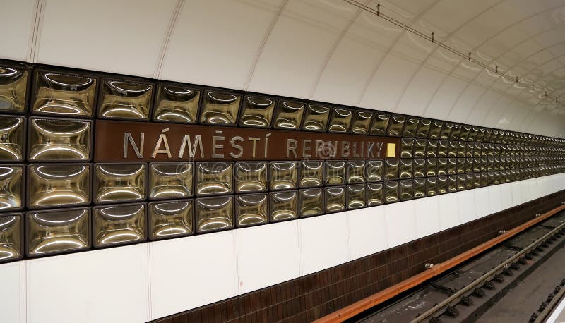 Metro Underground Station, Prague, Czech Republic Stock Image - Image ...