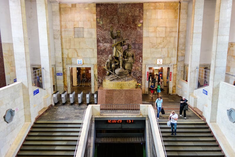 Metro van Moskou redactionele fotografie. Image of ondergronds - 73491622