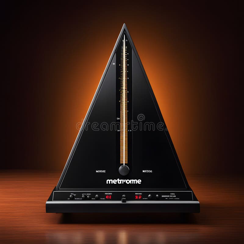 Metronome, ai-generatet stock illustration. Illustration of pointer ...