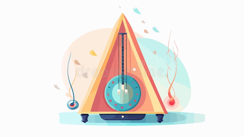 Metronome Drawing Used for Rhythm Acquisition Stock Illustration ... Metronome Drawing Used for Rhythm Acquisition Stock Illustration ...