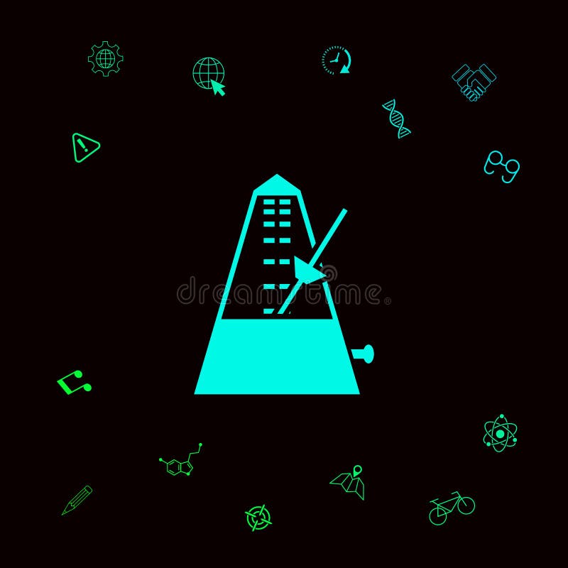 Metronome Icon Symbol . Graphic Elements for Your Designt Stock Vector ...