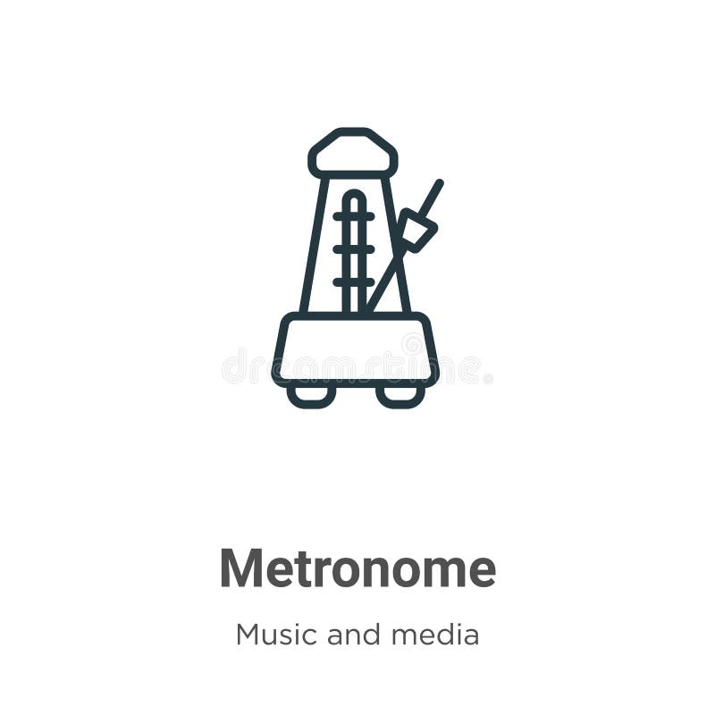Metronome Black White Stock Illustrations – 536 Metronome Black White ...
