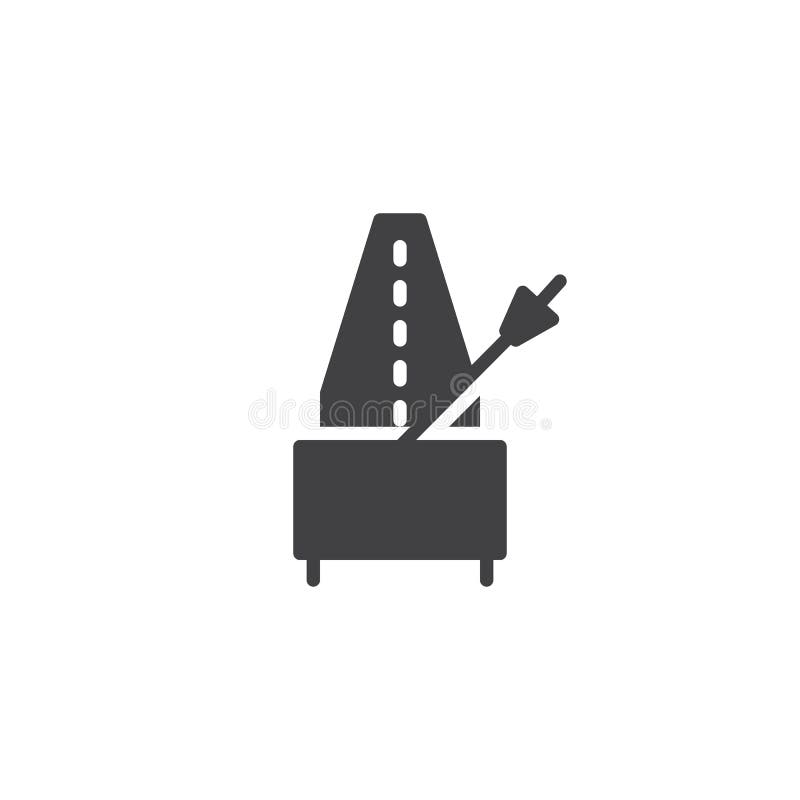 Metronome vector icon stock vector. Illustration of tick - 118049168