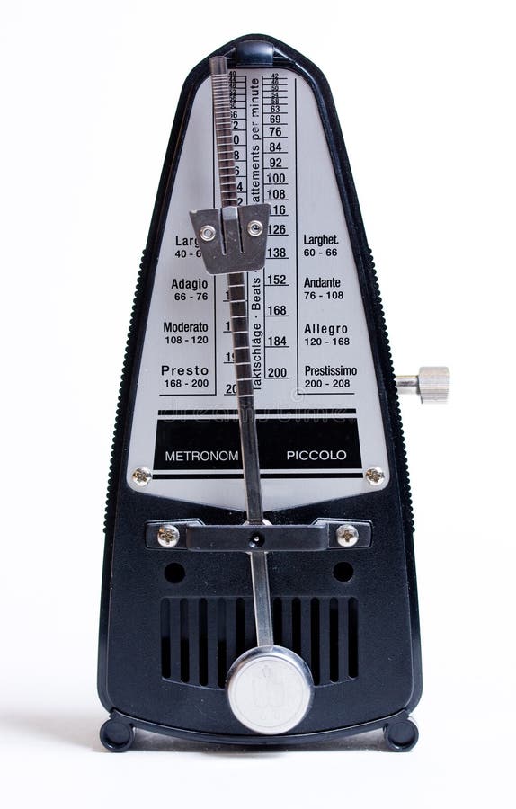 Metronoom stock afbeelding. Image of motie, doos, zwart - 17627621