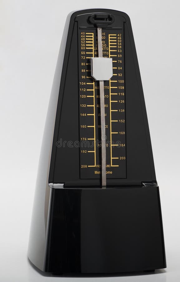 Metronoom Op Witte Achtergrond Stock Foto - Image of grijs, geïsoleerd ...