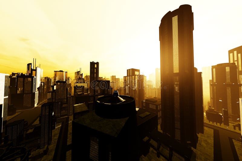 3d city landscape stock illustration. Illustration of concept - 17797912