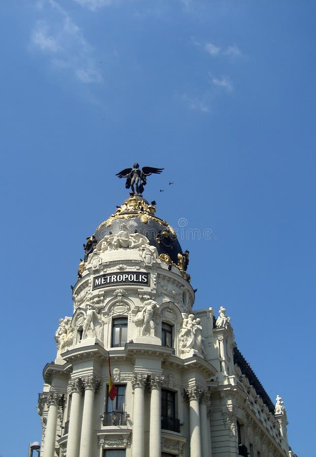 Metropolis building stock photo. Image of visitor, flag - 5632162