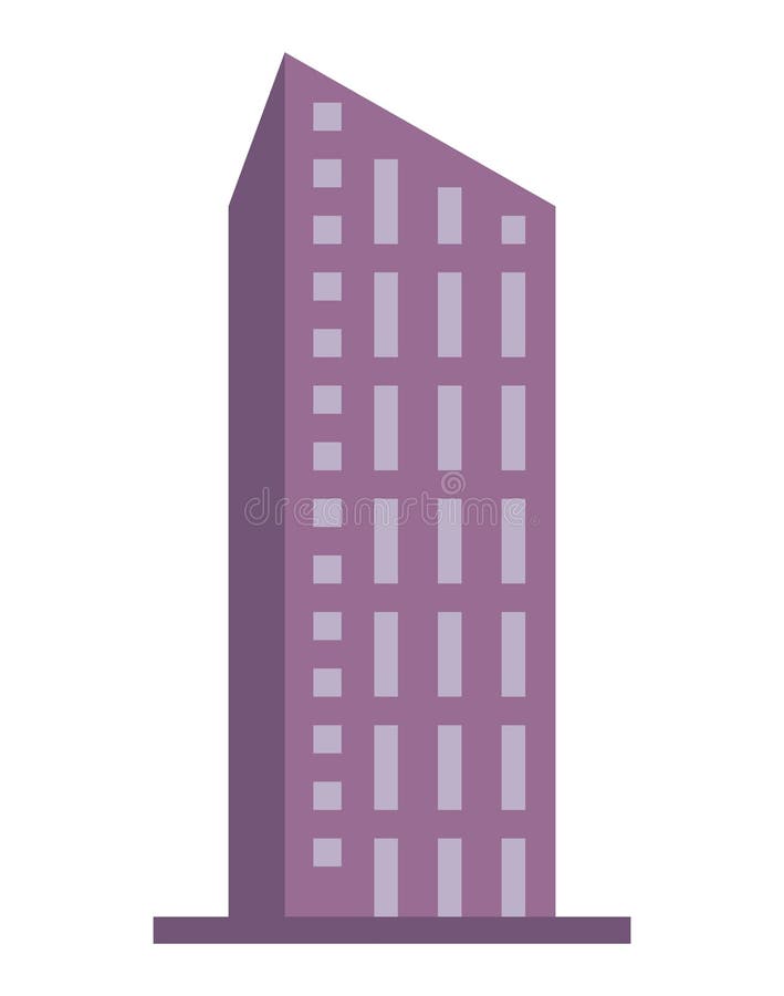 Metropolis building purple stock vector. Illustration of apartment ...
