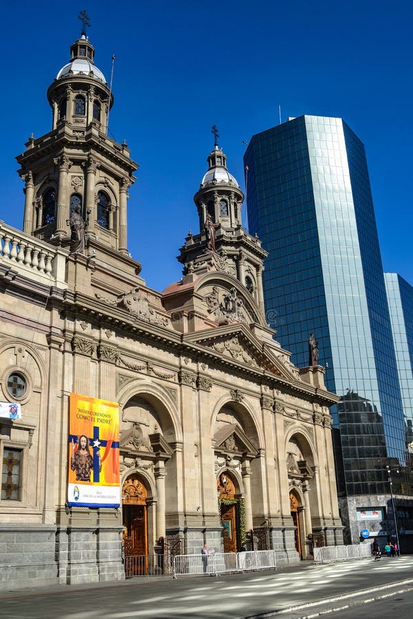 The Metropolitan Cathedral of Santiago, Chile Editorial Stock Image ...