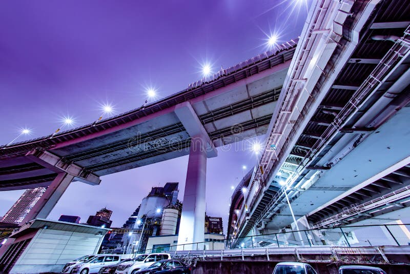 The Metropolitan Expressway No.3 Shibuya Line and City, Tokyo, Japan ...