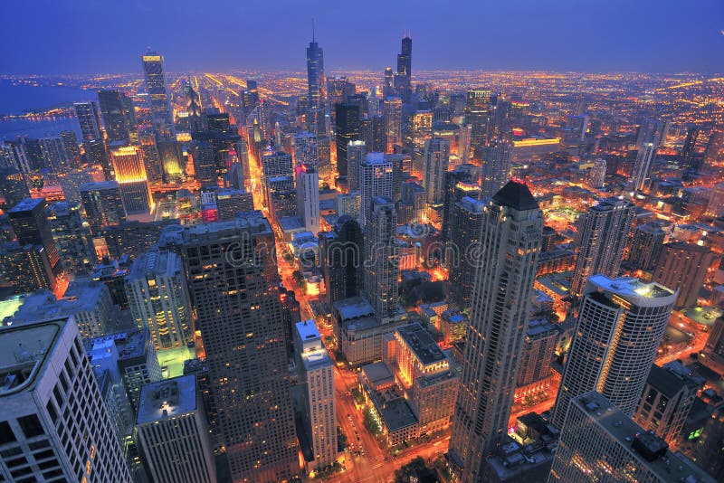 Metropolitan night scape stock photo. Image of skyscraper - 14524378