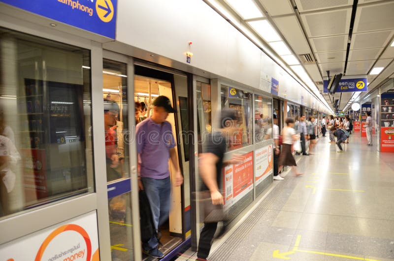 Metropolitan Rapid Transit (mrt) Subway Train Station In Bangkok ... Metropolitan Rapid Transit (mrt) Subway Train Station In Bangkok ...