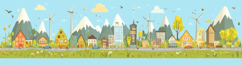 Metropolitan Setting Dominated by Impressive Modern Edifices Alongside ...