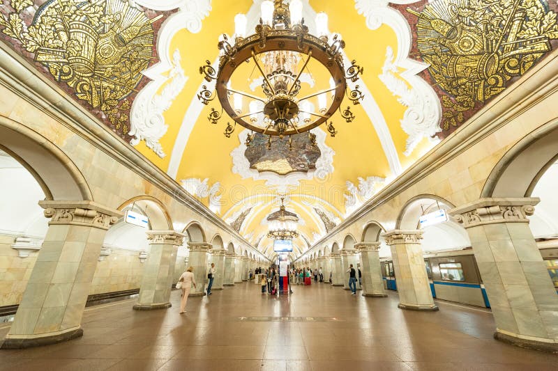 Metropolitana di Mosca immagine editoriale. Immagine di metro - 57977090