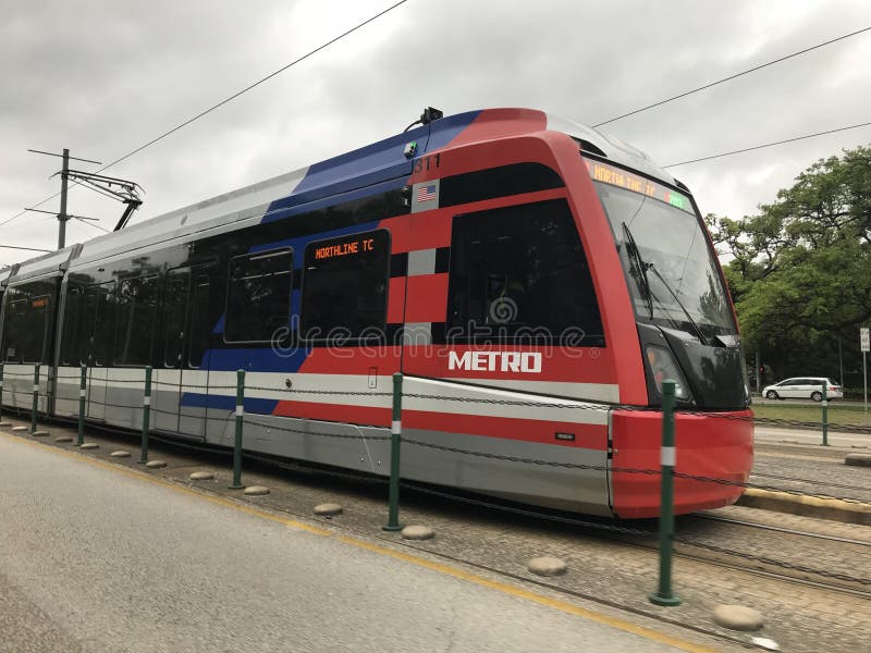METRORail in Houston, Texas Editorial Photography - Image of transport ...