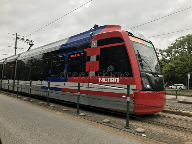 METRORail in Houston, Texas Editorial Photo - Image of metrorail ...
