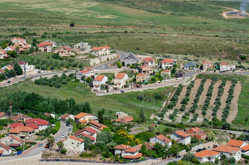 Metula is the Most Northern Town in Israel Stock Image - Image of house ...