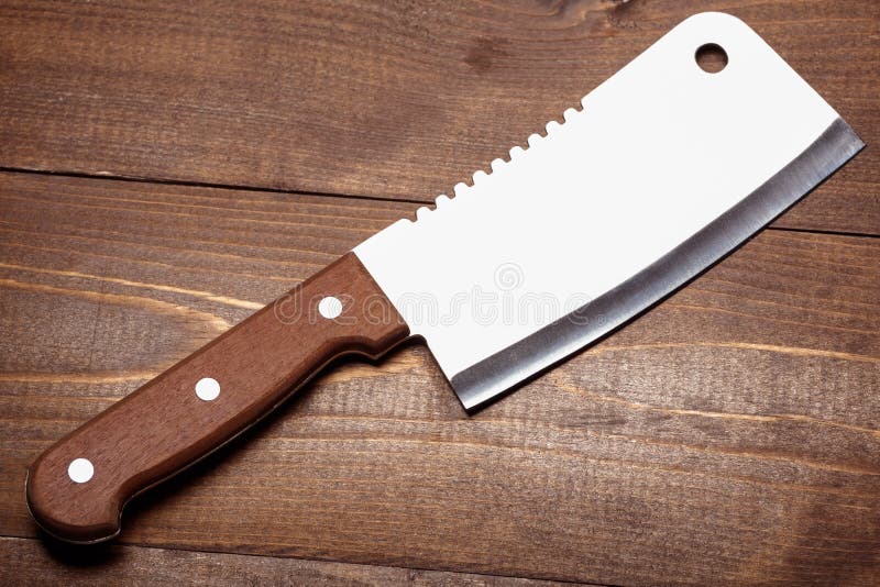 Metzgermesser stockfoto. Bild von waffe, griff, spalter - 48274764
