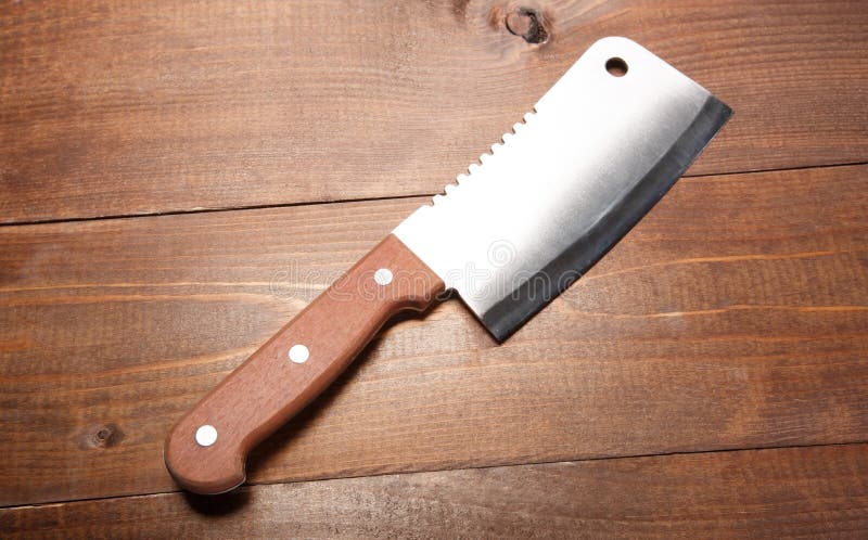 Metzgermesser stockfoto. Bild von waffe, griff, spalter - 48274764