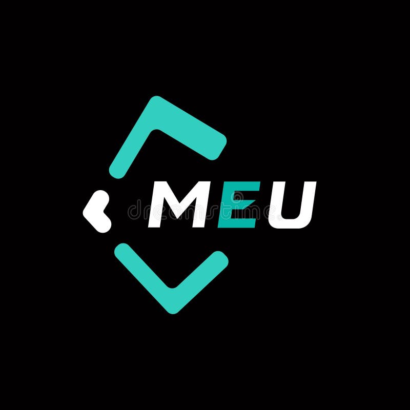 MEU Creative Minimalist Letter Logo. MEU Unique Vector Initials ...
