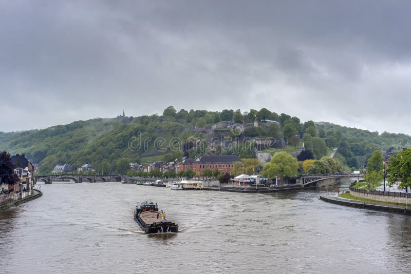 Meuse River in Namur, Belgium Stock Image - Image of europe, touristic ...