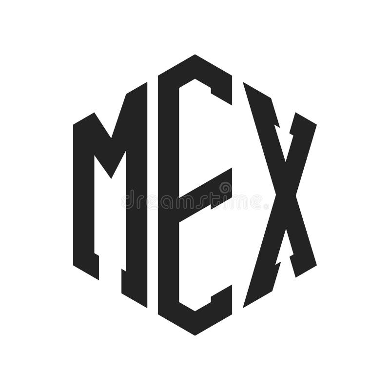 MEX Logo Design. Initial Letter MEX Monogram Logo Using Hexagon Shape ...
