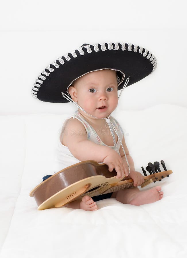 Mexican baby stock photo. Image of mariachi, baby, adorable - 20481524