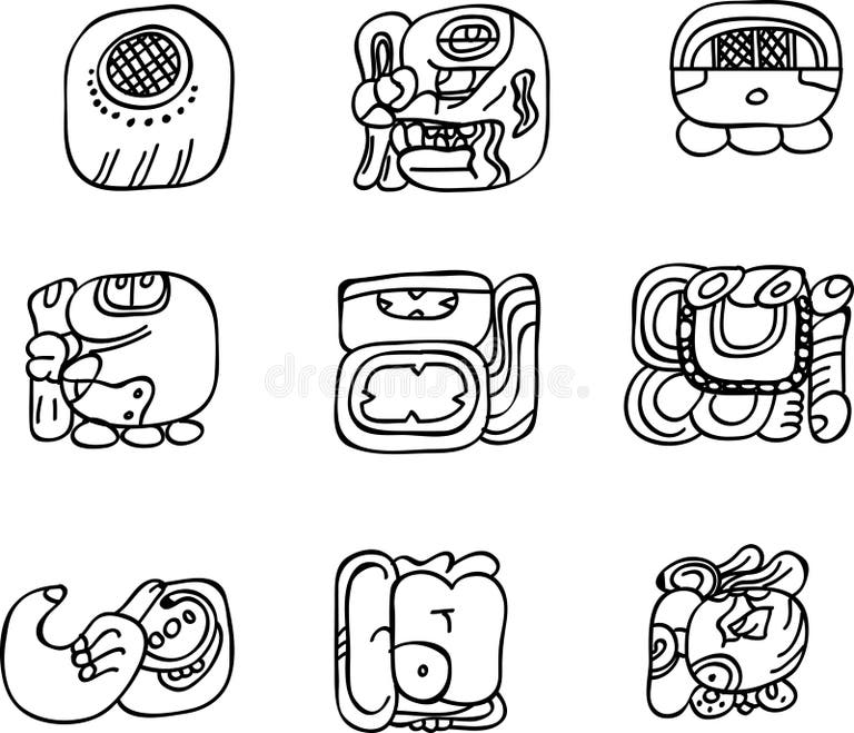 Aztec Glyphs Stock Illustrations – 805 Aztec Glyphs Stock Illustrations ...
