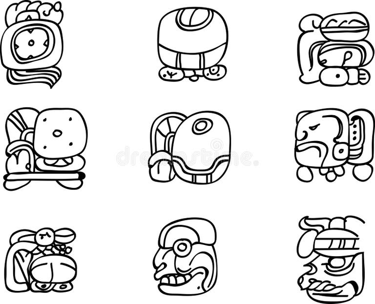 Aztec Glyphs Stock Illustrations – 805 Aztec Glyphs Stock Illustrations ...