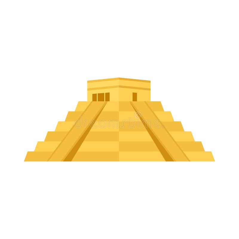 Mexican aztec pyramid stock vector. Illustration of ruin - 294117300