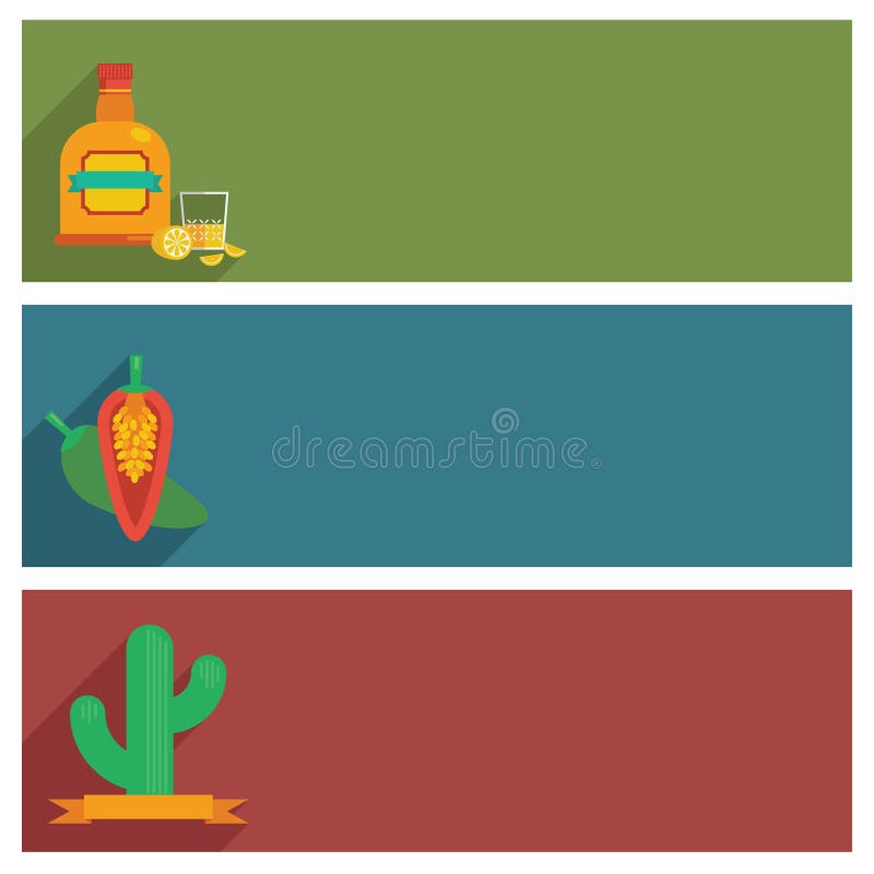 Mexican banners stock vector. Illustration of copy, blue - 42133958