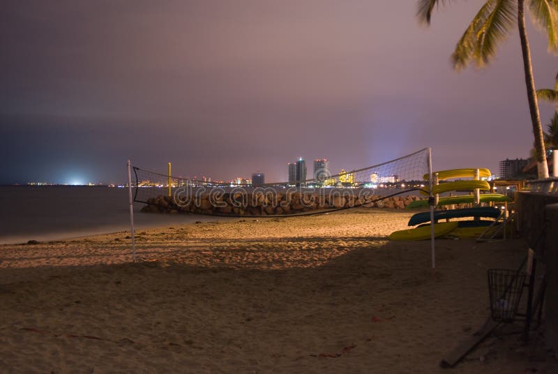 Mexican Beach at Night stock image. Image of colorful - 6683265