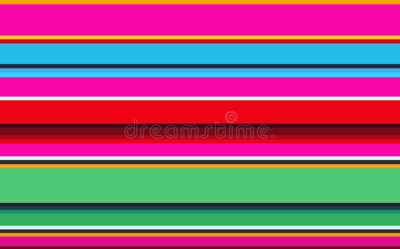 Mexican Blanket Stripes Vector Pattern. Background for Cinco De Mayo ...
