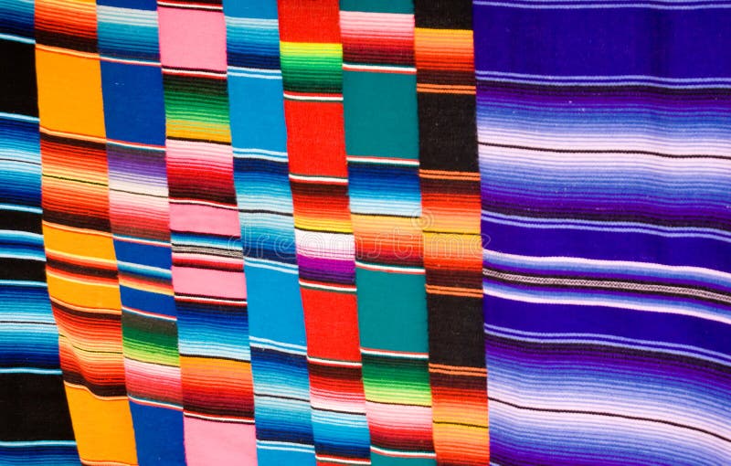 Mexican blankets stock image. Image of taxco, vallarta - 6306571