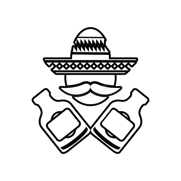 Mexican with Bottles Icon. Element of Mexico for Mobile Concept and Web ...