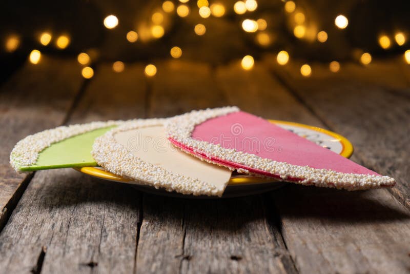 Mexican Obleas, Mexico Traditional Candy. Stock Image - Image of ...