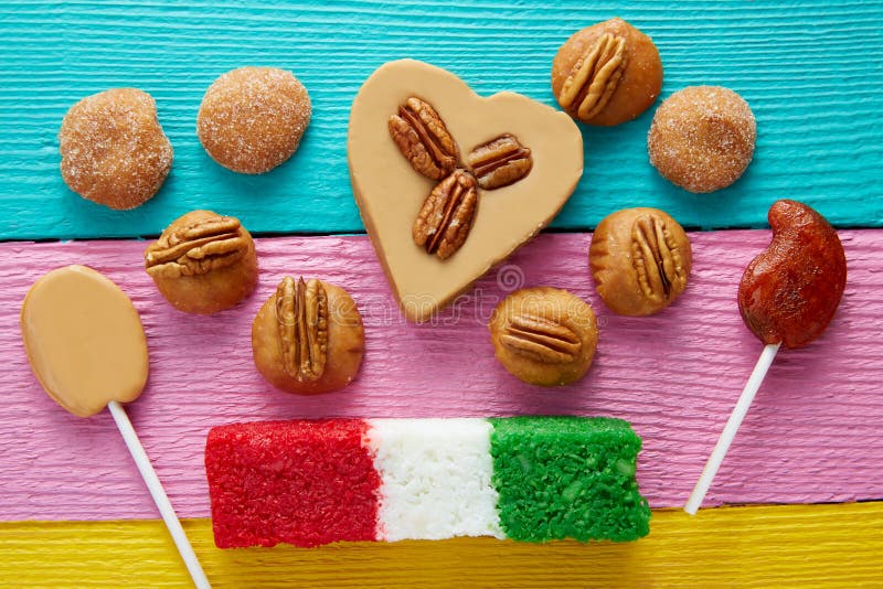 Mexican Candy Cajeta Pecan Coconut Flag Stock Image - Image of mexico ...