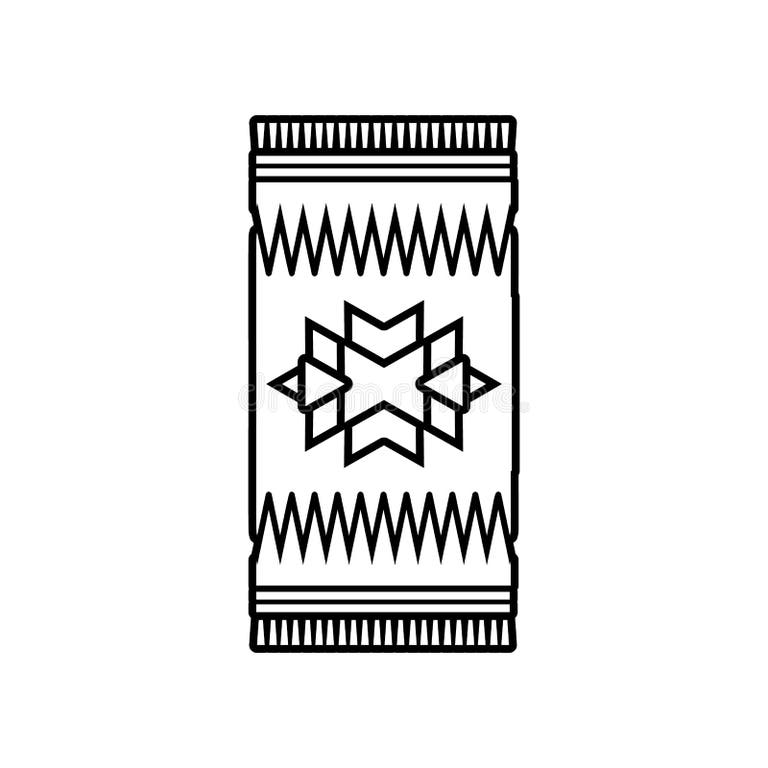 Mexican Carpet Icon. Element of Mexico for Mobile Concept and Web Apps ...