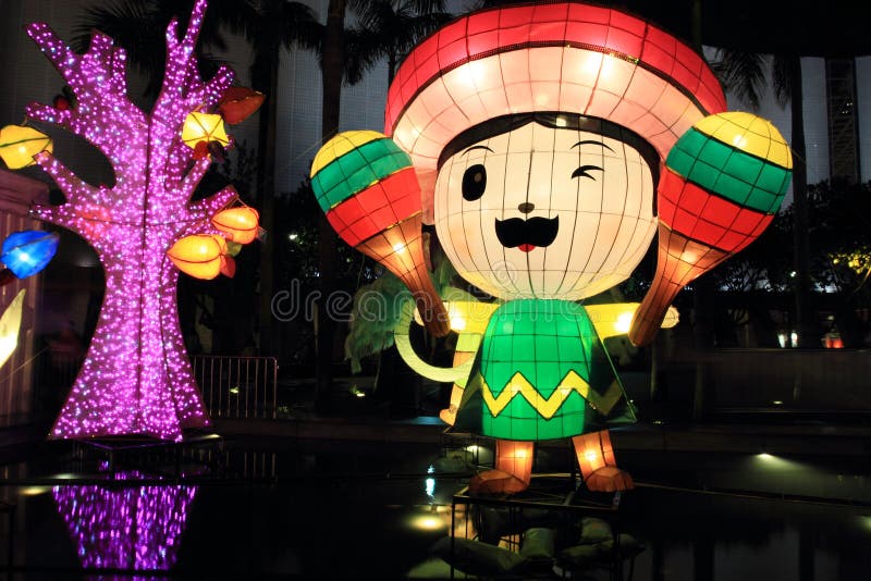 Mexican Cartoon Light Display Editorial Stock Photo - Image of cartoon ...