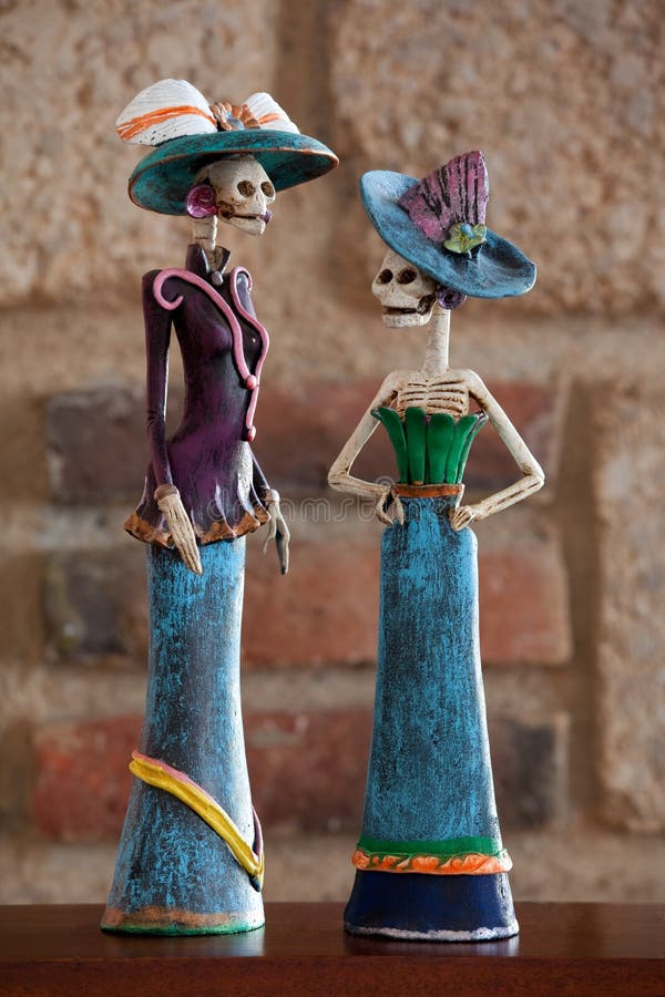 Mexican Catrinas stock image. Image of skull, skeleton - 16584145