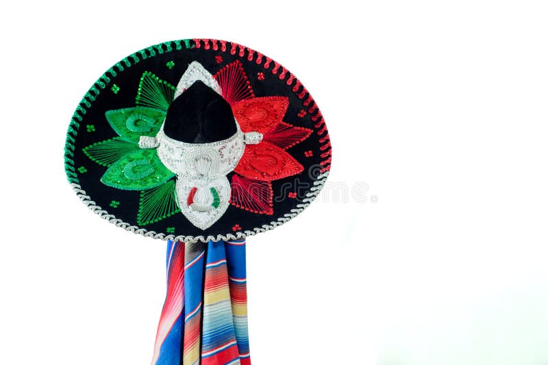 Mexican Charro Hats on Wooden Table. Mariachi Hats Stock Photo - Image ...