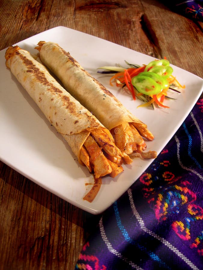 Mexican chicken fajitas stock photo. Image of chef, burrito - 6407296