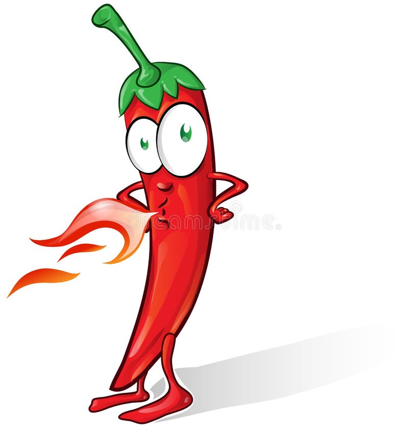 Mexican chili cartoon stock vector. Illustration of paprika - 52964403