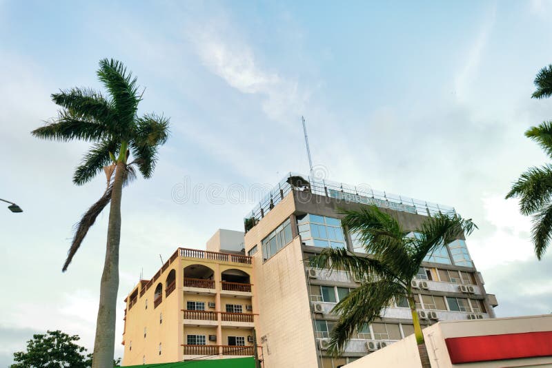 Mexican Concrete Building stock photo. Image of america - 166314576