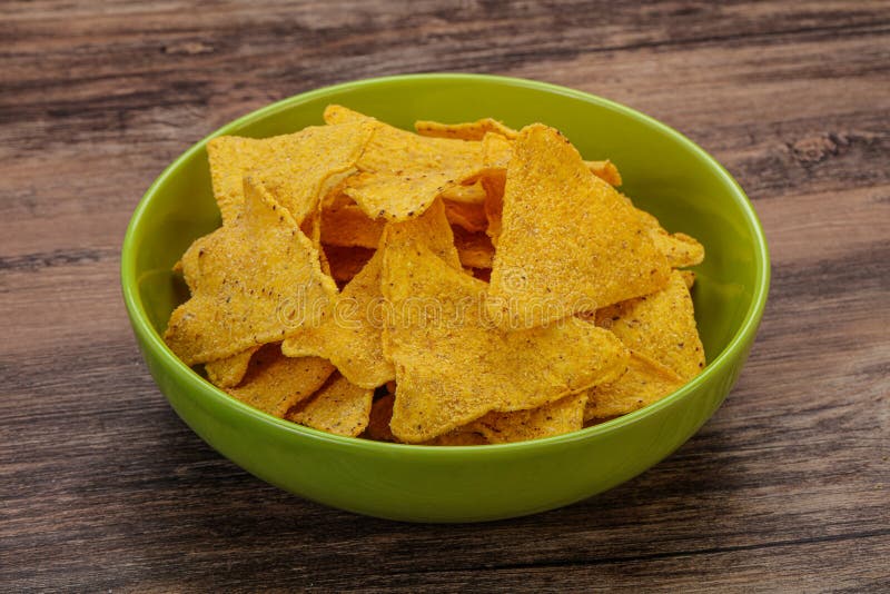 Mexican Crunchy Corn Nachos Triangle Stock Photo - Image of mexico ...
