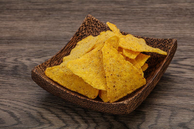 Mexican Crunchy Corn Nachos Triangle Stock Photo - Image of food, meal ...
