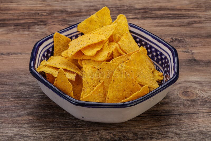 Mexican Crunchy Corn Nachos Triangle Stock Photo - Image of nachos ...