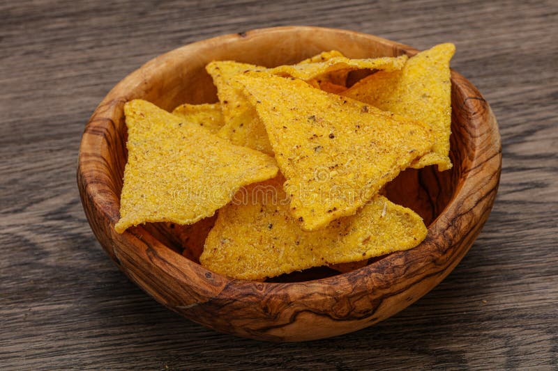 Mexican Crunchy Corn Nachos Triangle Stock Photo - Image of fast, meal ...
